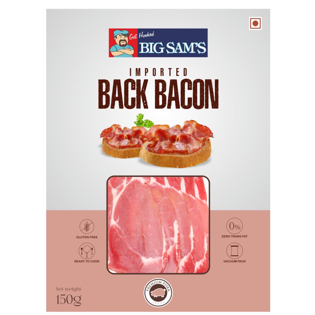 Buy Pork Back Bacon (150g) Online - Big Sams